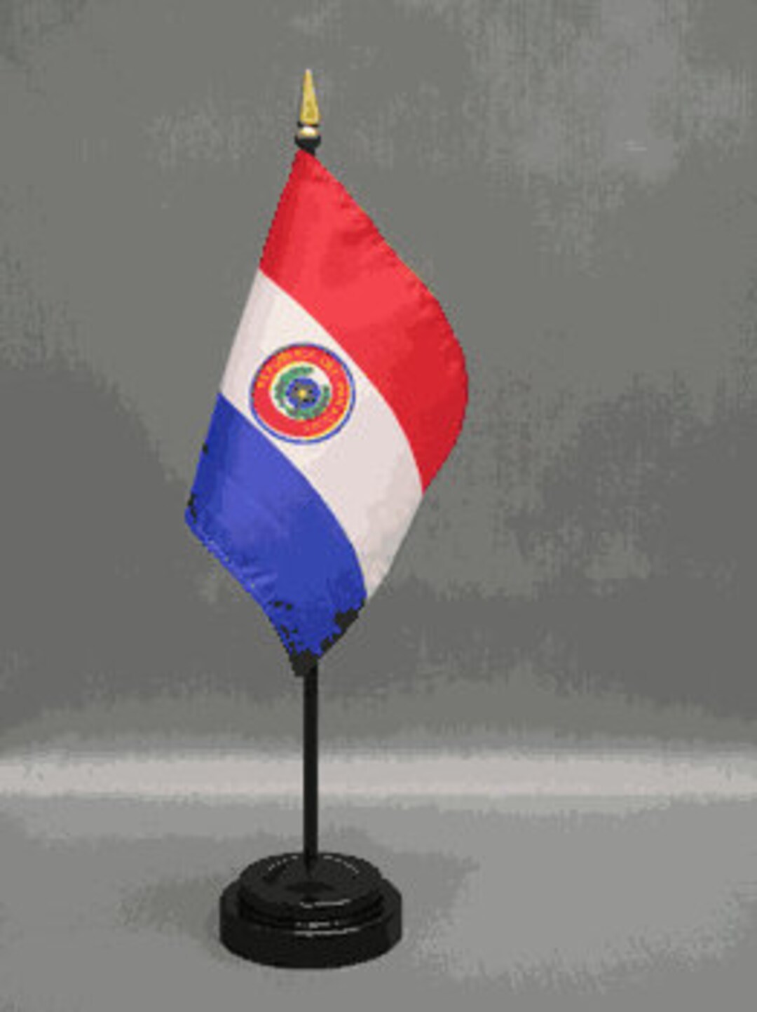 Four X Six Inch Paraguay Mini Flag With Flag Stand. Over 200 ...
