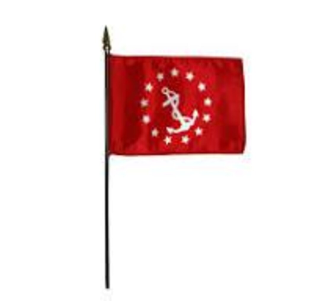 Miniature Vice Commodore Nautical Flag With Base – Four X Six Inch Vice ...
