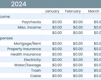 Personal Finance Tracker Automated Budget Planner Excel Spreadsheet ...