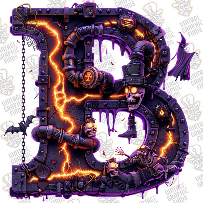 Halloween Alphabet Clipart, Halloween Letters Png, Halloween Alphabet ...