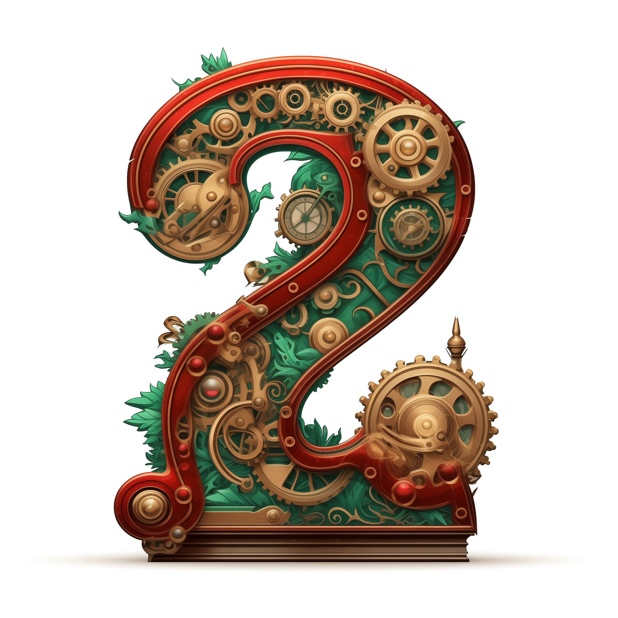 Christmas Steampunk Alphabet Printable Clipart/digital Stickers, PNG ...