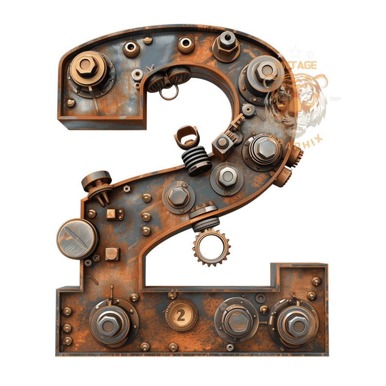 Steampunk Alphabet - Steampunk Letters - Steampunk Printable Clipart ...