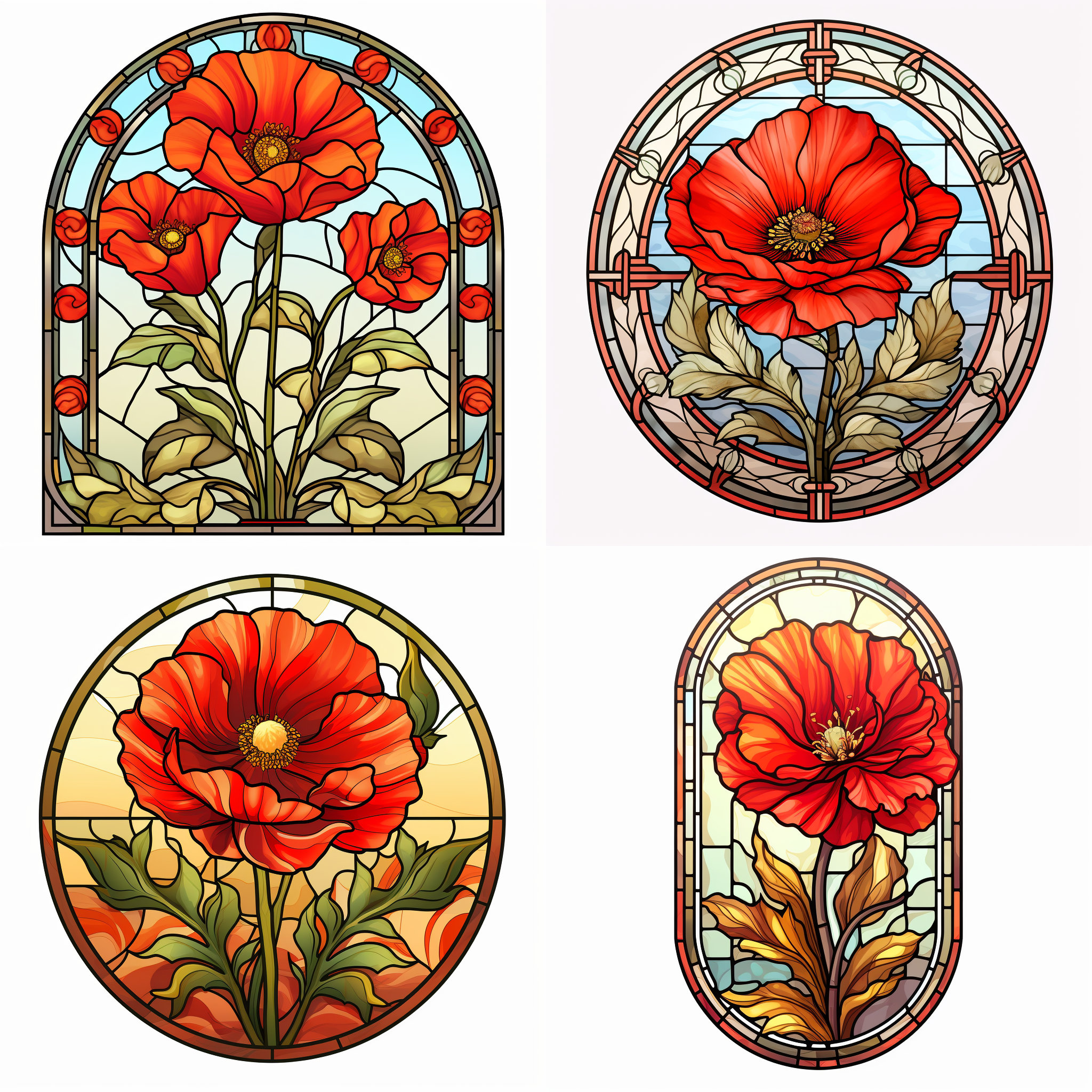 Poppy Birth Month Flower Clipart - Poppy Clipart - Poppy Birth Flower ...