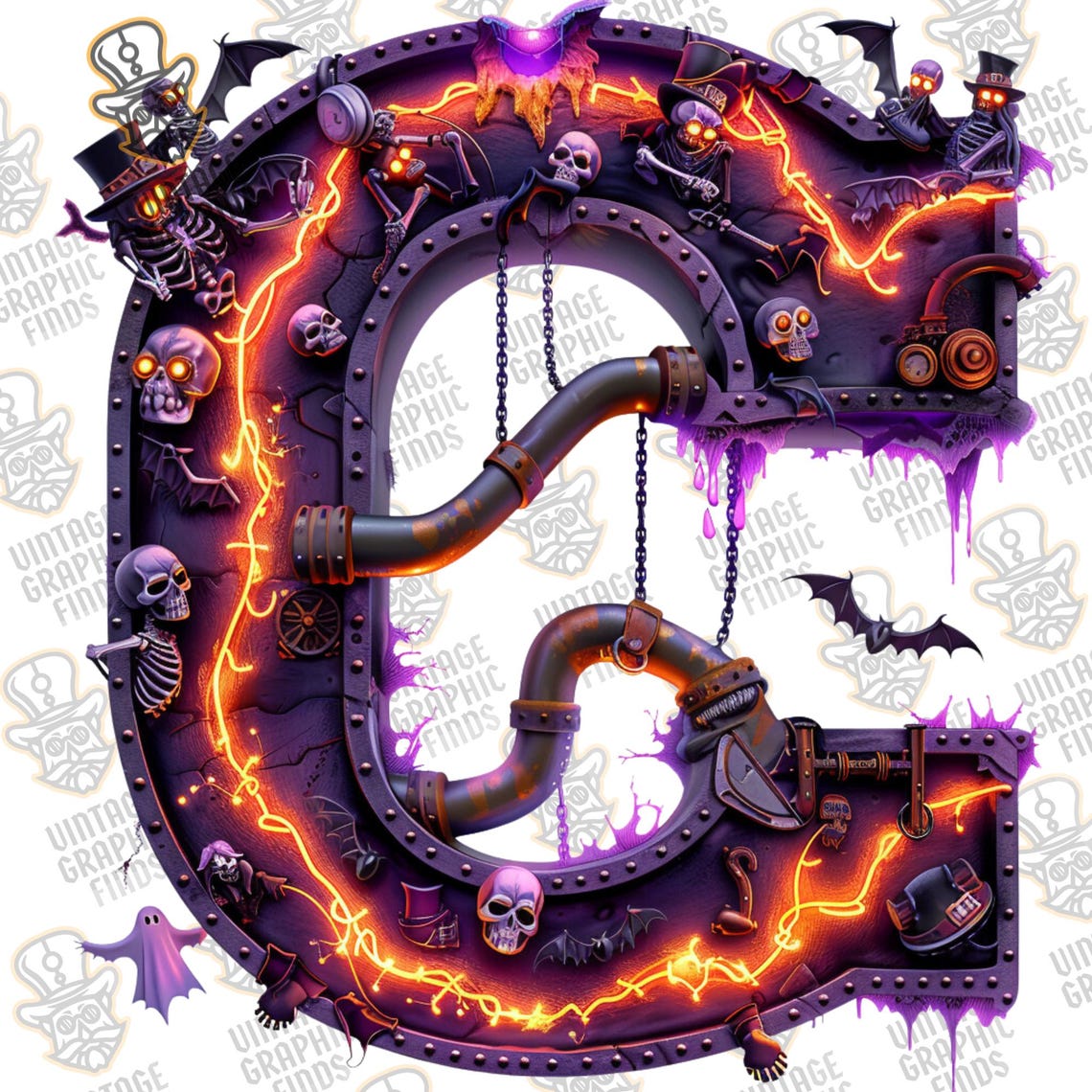 Halloween Alphabet Clipart, Halloween Letters Png, Halloween Alphabet ...