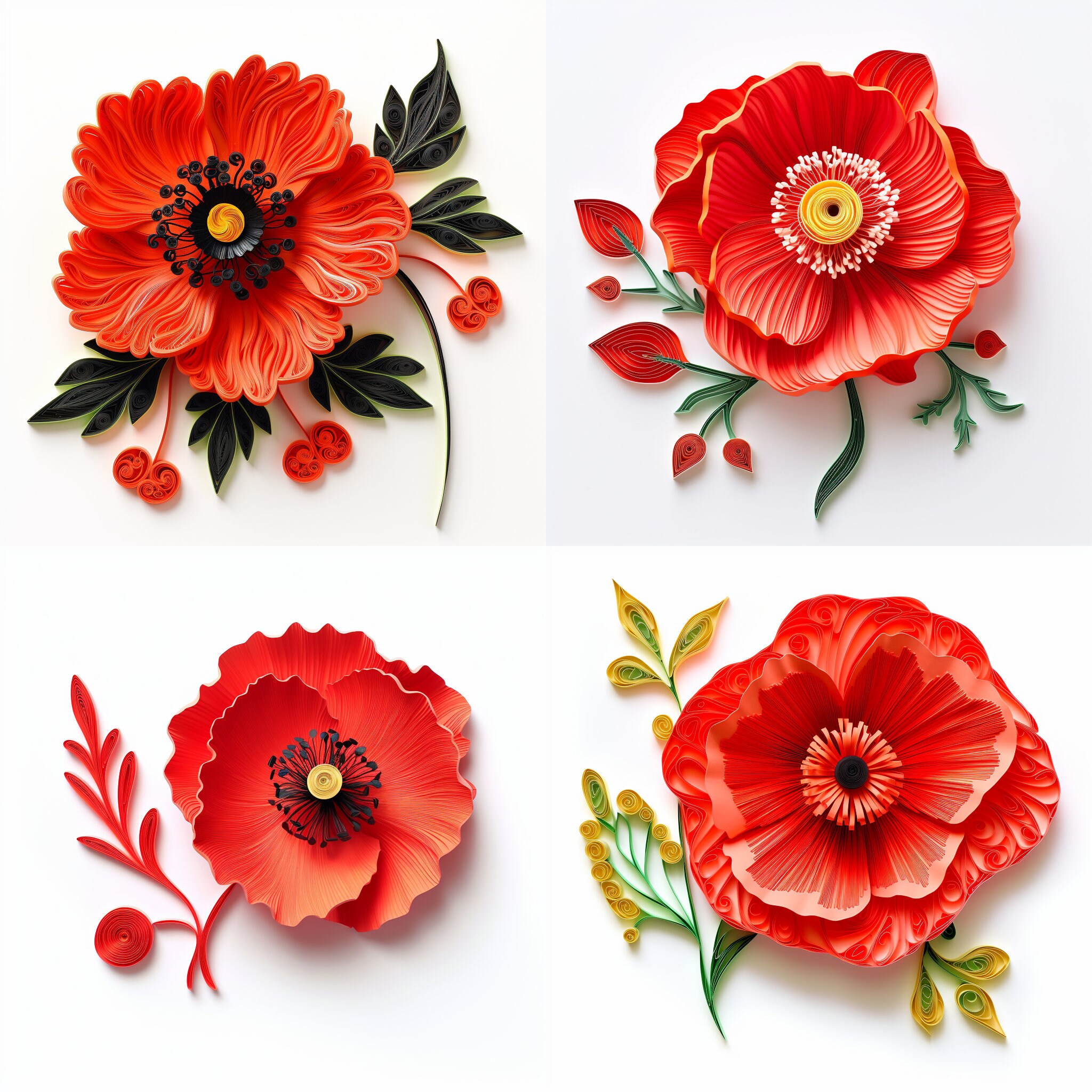 Poppy Birth Month Flower Clipart - Poppy Clipart - Poppy Birth Flower ...