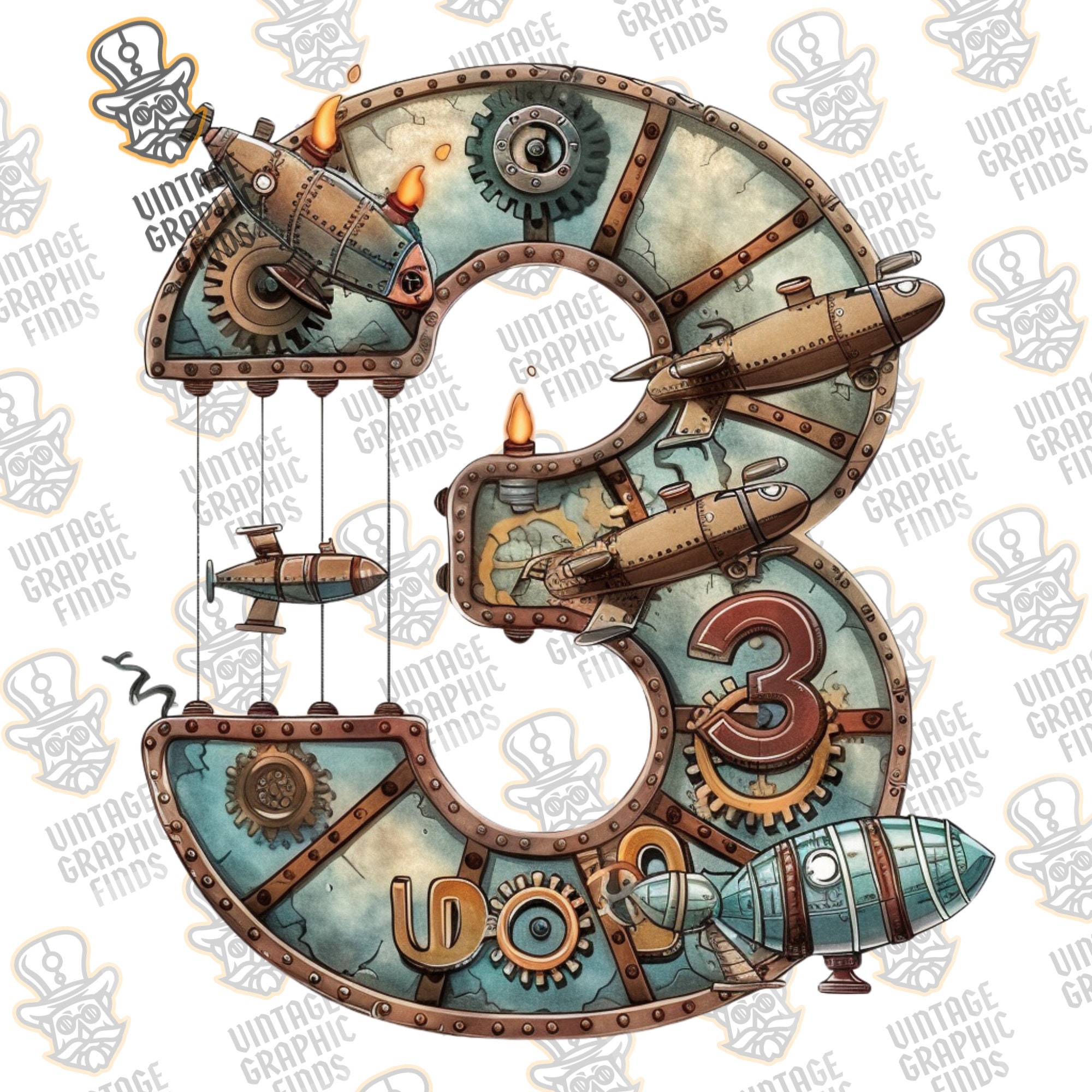 Airship Clipart, Comic Clipart, Steampunk Airships, Steampunk Clipart ...