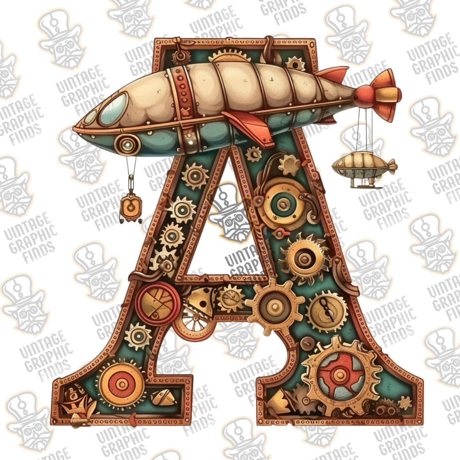 Airship Clipart, Comic Clipart, Steampunk Airships, Steampunk Clipart ...