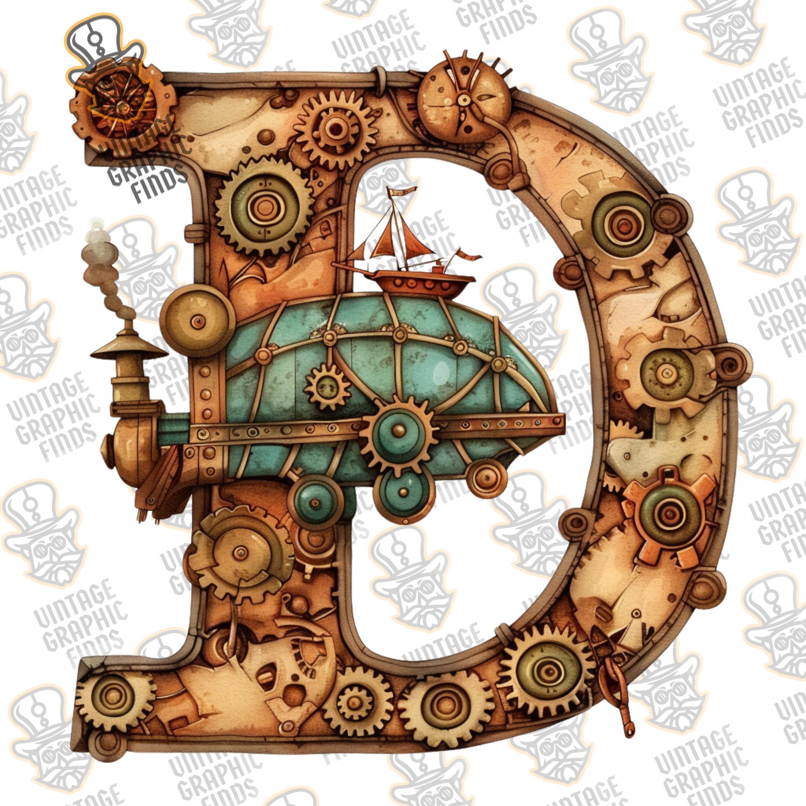 Airship Clipart, Comic Clipart, Steampunk Airships, Steampunk Clipart ...