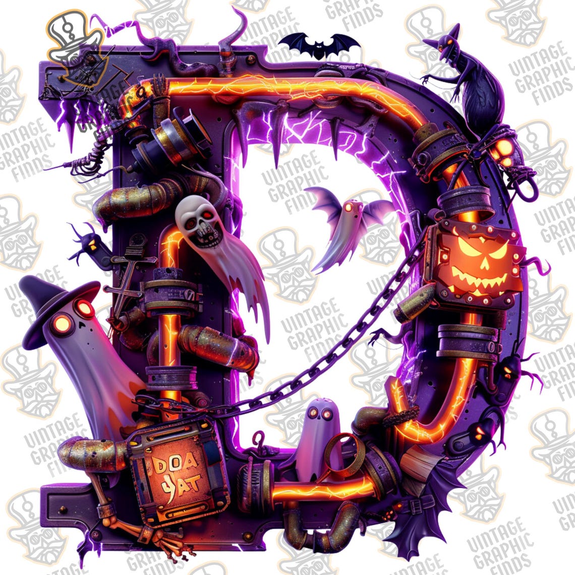 Halloween Alphabet Clipart, Halloween Letters Png, Halloween Alphabet ...