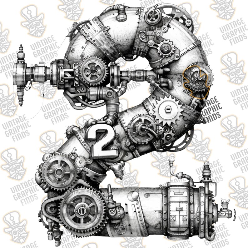 Pen and Ink Clipart, Discount Clipart, Discount Graphics, Steampunk PNG ...