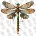 Bug Clipart, Moth Clipart, Dragonfly Png, Steampunk Clipart, Emerald ...
