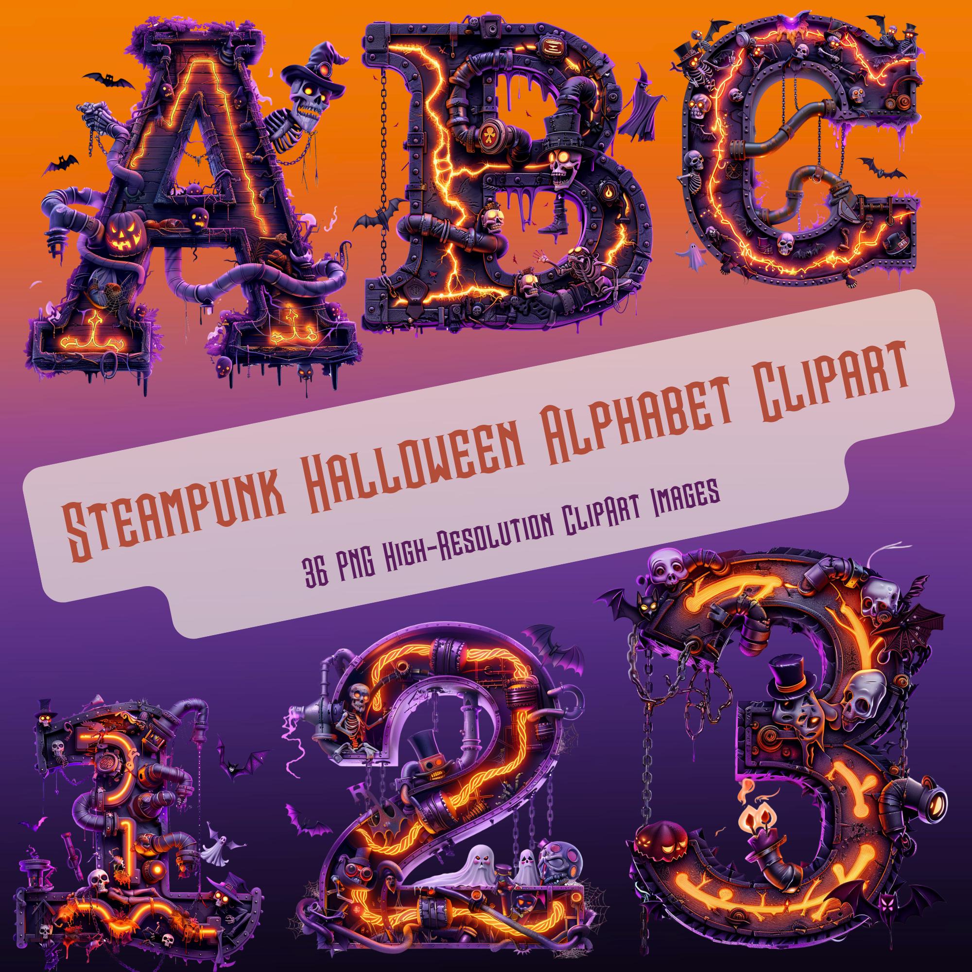 Halloween Alphabet Clipart, Halloween Letters Png, Halloween Alphabet ...