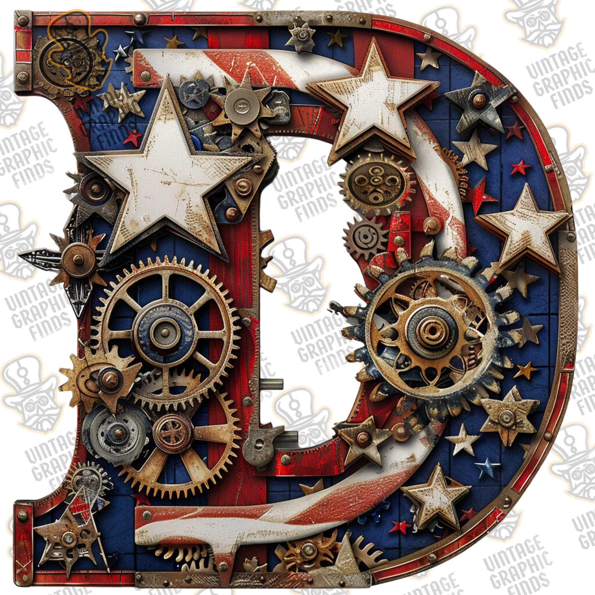 July 4th Clipart, USA Letters, Red White Blue Letters, USA Alphabet ...