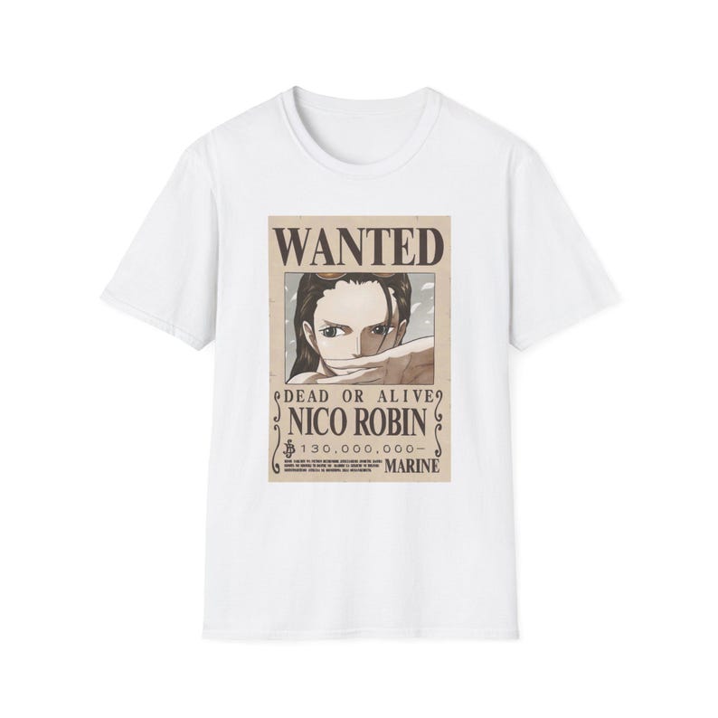 Nico Robin Wanted Poster wano/egghead T-shirt One Piece Anime Merch ...