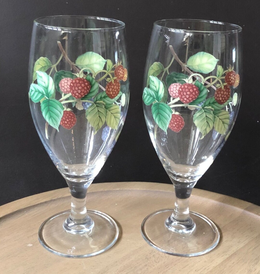 Set of 2 Gourmet Harvest Iced Tea Glasses by Noritake - Etsy