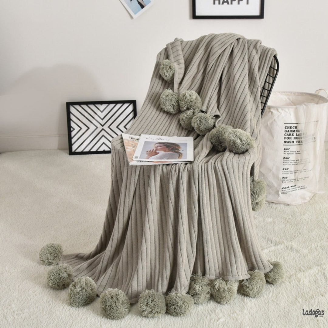 100% Cotton Nordic Sofa Blanket Nordic Throw Blanket Nordic Throw Bed ...