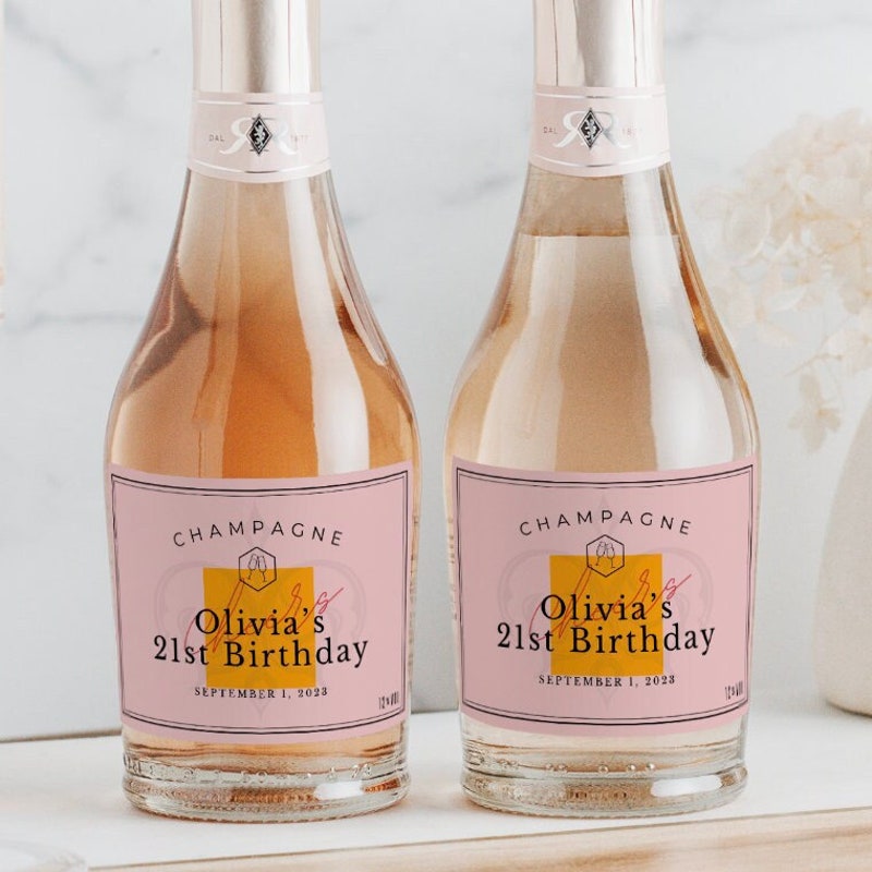 Champagne Labels - Etsy
