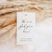 Printed We Are so Glad You Are Here Welcome Tags | Linen Textured ...