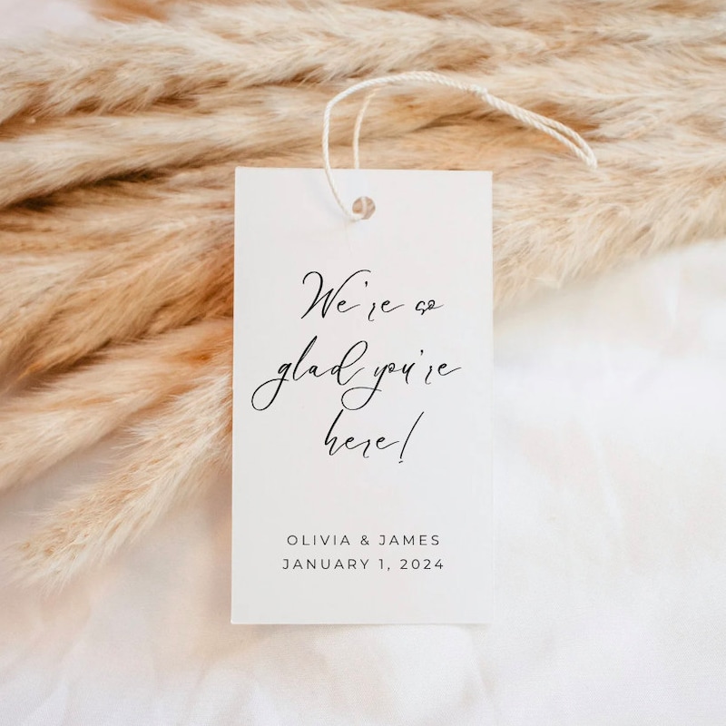 Welcome Bag Tags - Etsy