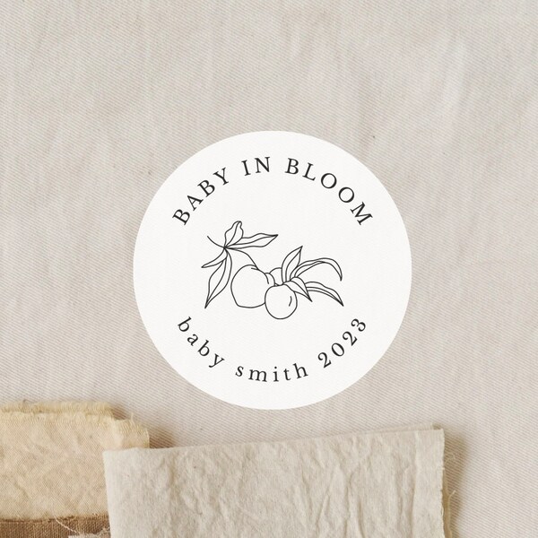 Baby in Bloom Tags - Etsy