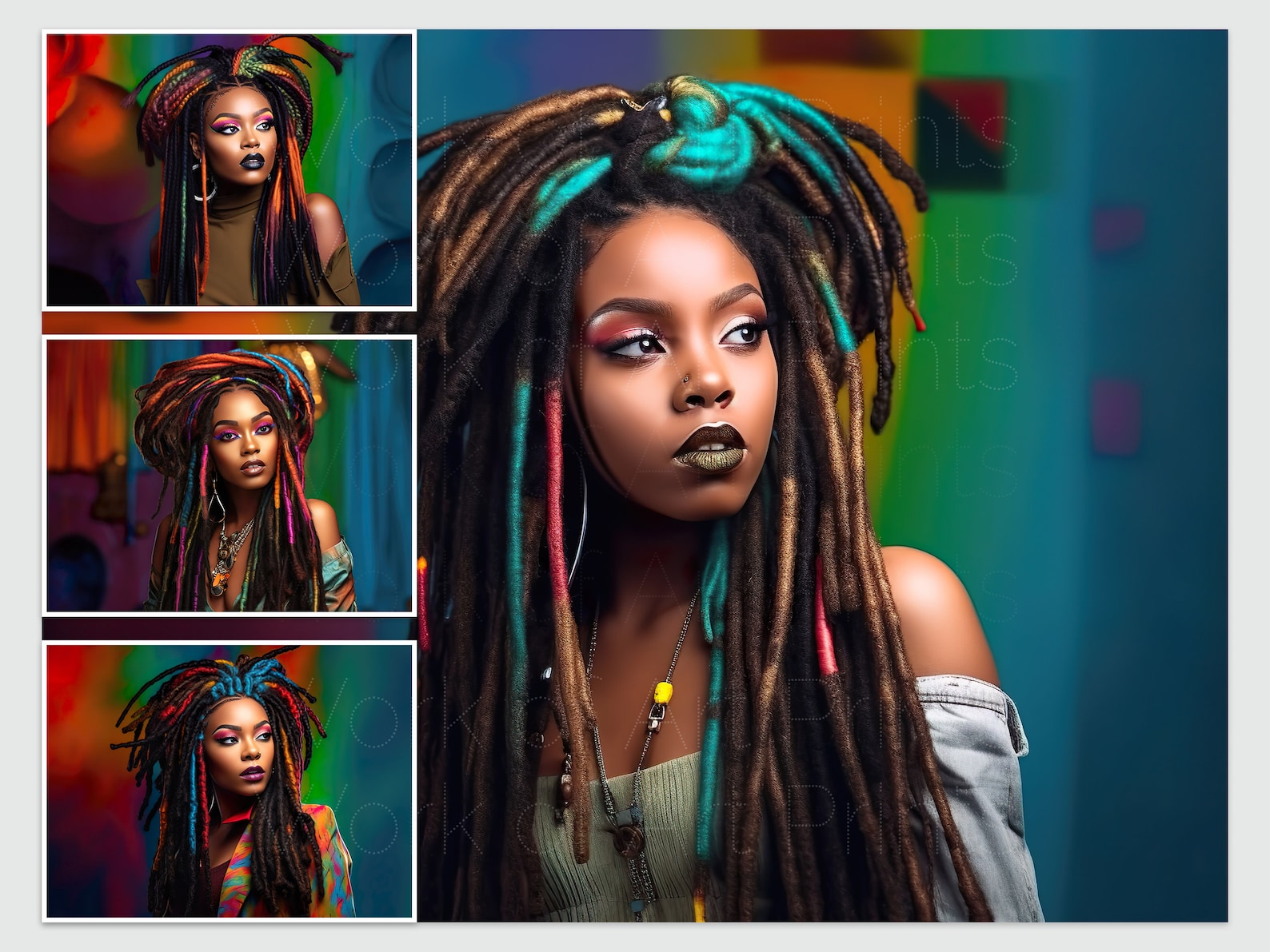 Melanin and Locs Rasta Art Rasta PNG Locs PNG Melanin Girl - Etsy