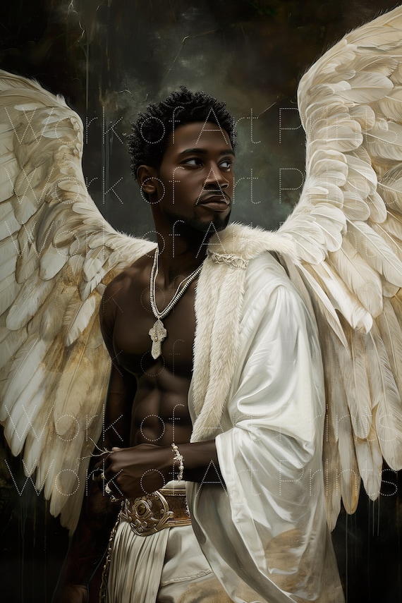Male Guardian Angel Painting