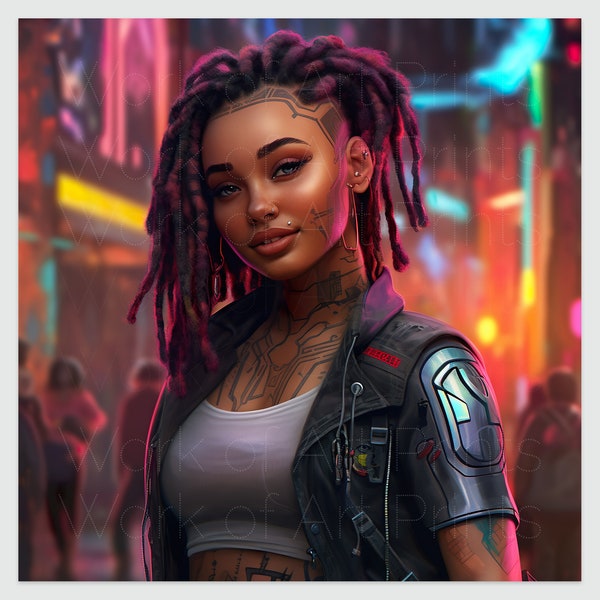 Light Skin Black Woman Art - Etsy