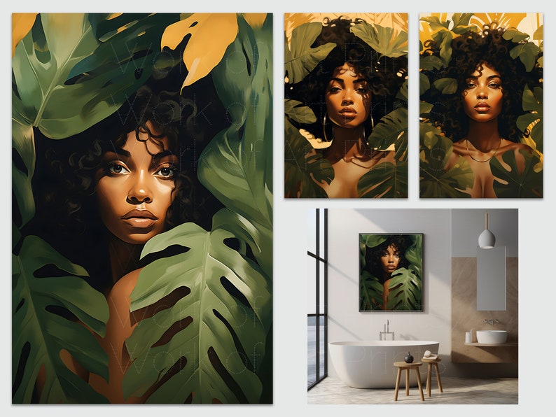 Exotic Black Nude Woman Art | Nude Nature Art | Melanin Afro Black ...