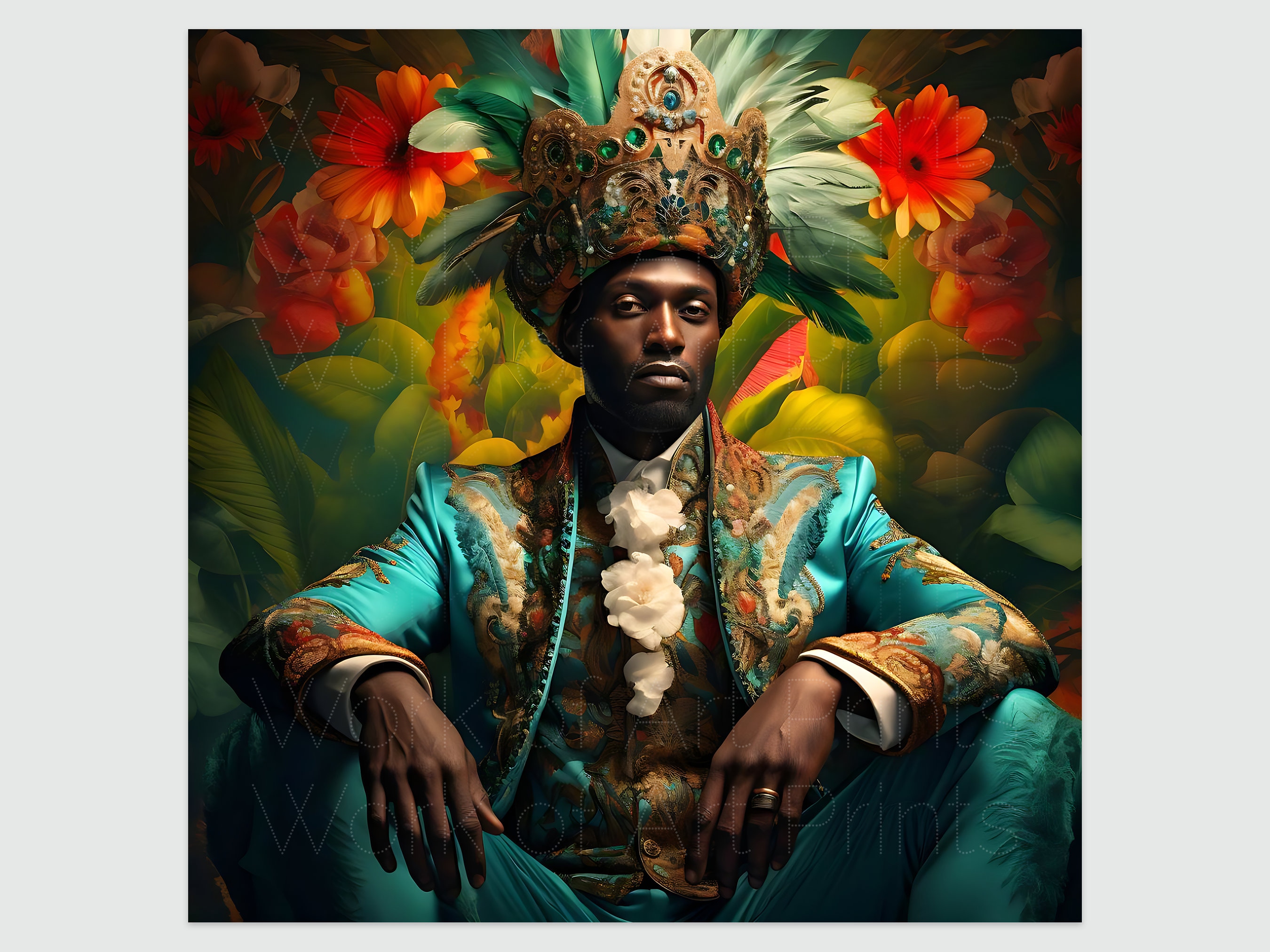 African King Painting