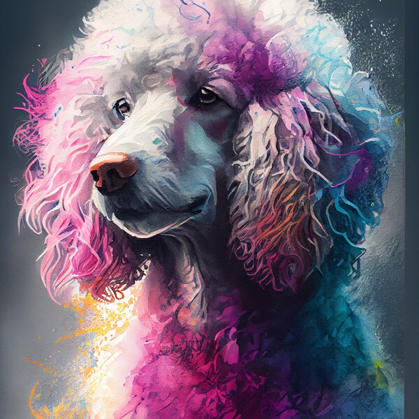 Poodle Art Print - Etsy