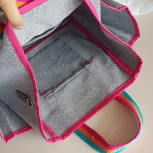 UNİTED Bag Pattern , Tote Bag With Pockets , Canvas Tote Bag , Digital ...