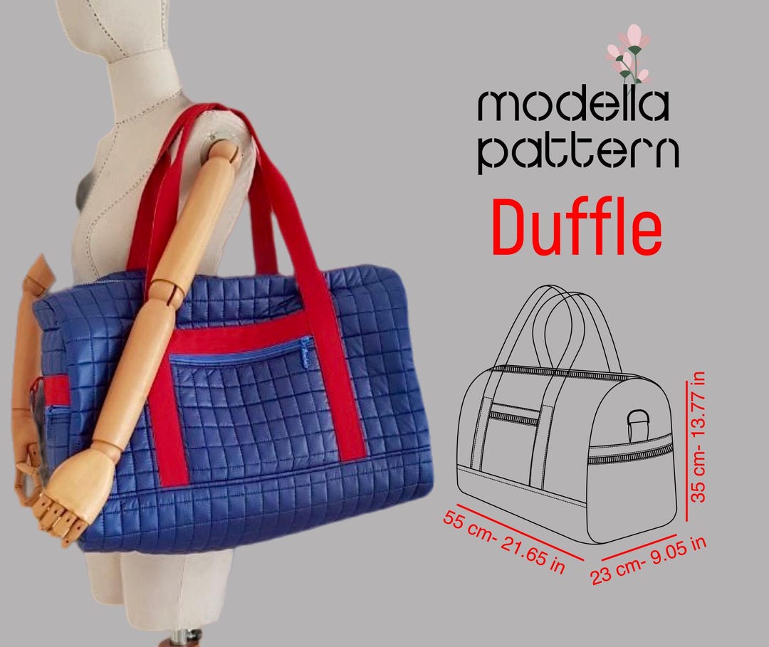 Modella Duffle Bag Pattern , Duffle Bag With Pockets , Duffle Bag ...