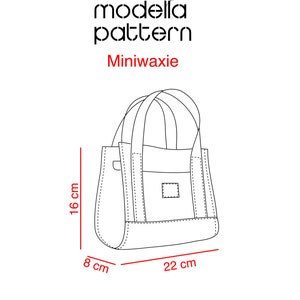 Mini Bag Pattern,tote Bag With Pockets,canvas Tote Bag , Digital Pdf ...