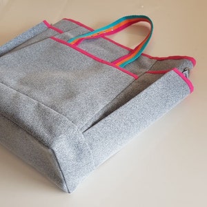 UNİTED Bag Pattern , Tote Bag With Pockets , Canvas Tote Bag , Digital ...