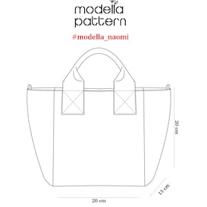 Naomi Tote Bag Pattern , Tote Bag With Pockets , Canvas Tote Bag , Cute ...