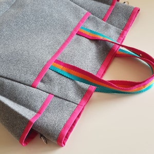 UNİTED Bag Pattern , Tote Bag With Pockets , Canvas Tote Bag , Digital ...