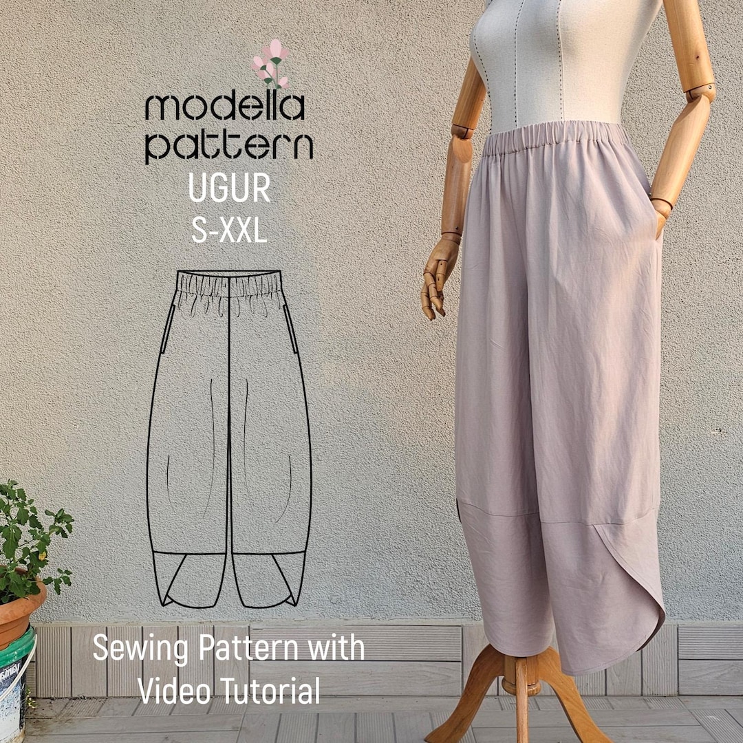 UGUR YOGA Pant Pattern, Women Pants, Yoga Pants Loose Fit Pants Linen ...