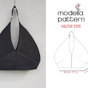 Halter Tote Bag Pattern , Canvas Bag Pattern ,canvas Totebag ,digital ...