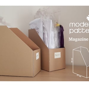 Magazine Box Template , Box Template ,pdf Template ,printable Box ...