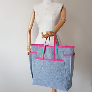 UNİTED Bag Pattern , Tote Bag With Pockets , Canvas Tote Bag , Digital ...