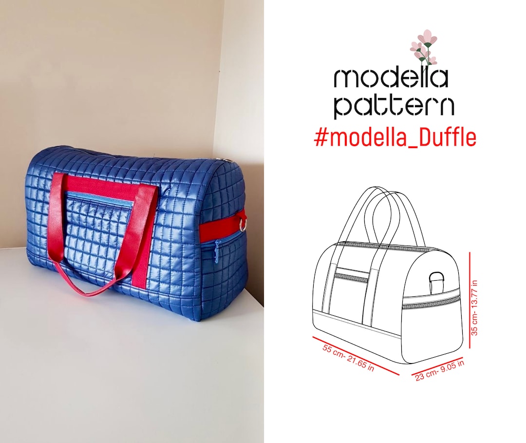 Modella Duffle Bag Pattern , Duffle Bag With Pockets , Duffle Bag ...
