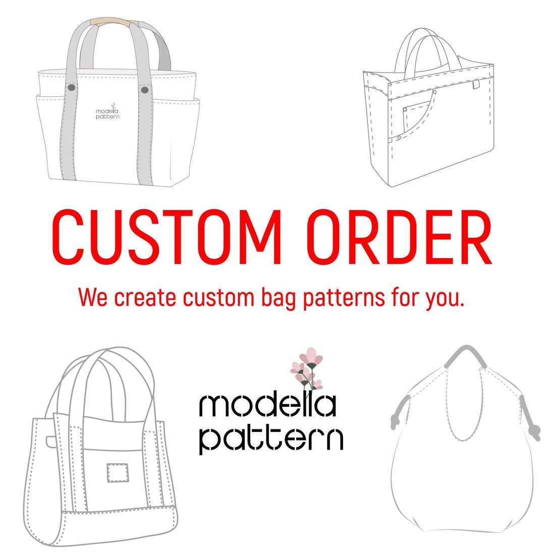 CUSTOM BAG PATTERN, Pdf Bag Pattern , Personalized Pattern,custom ...