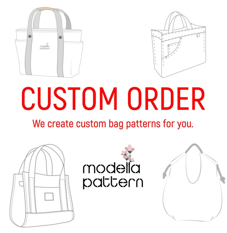 CUSTOM BAG PATTERN, Pdf Bag Pattern , Personalized Pattern,custom Sewing Pattern,pattern Maker ...
