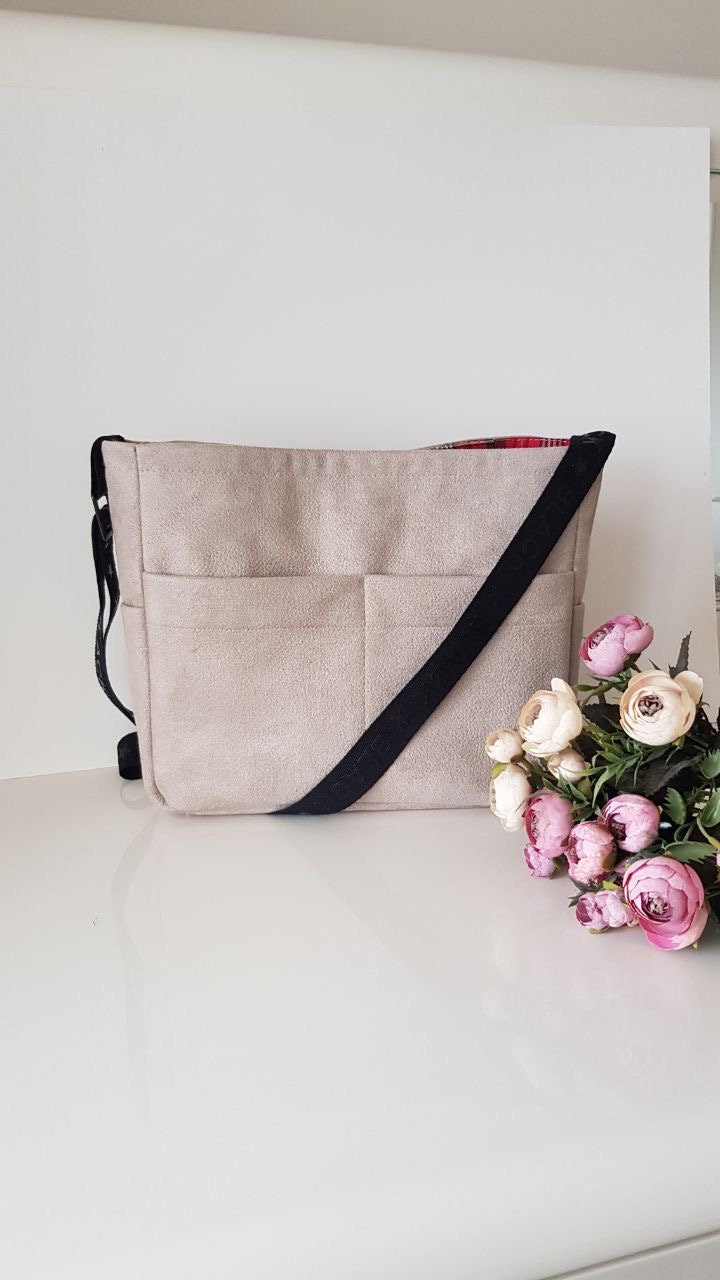 Cross Bag Pattern Tote Bag With Pockets Canvas Tote Bag - Etsy