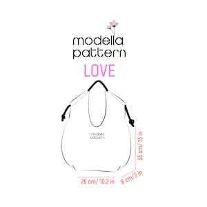 Love Bag Pattern , Canvas Bag With Pockets ,canvas Totebag ,digital Pdf ...