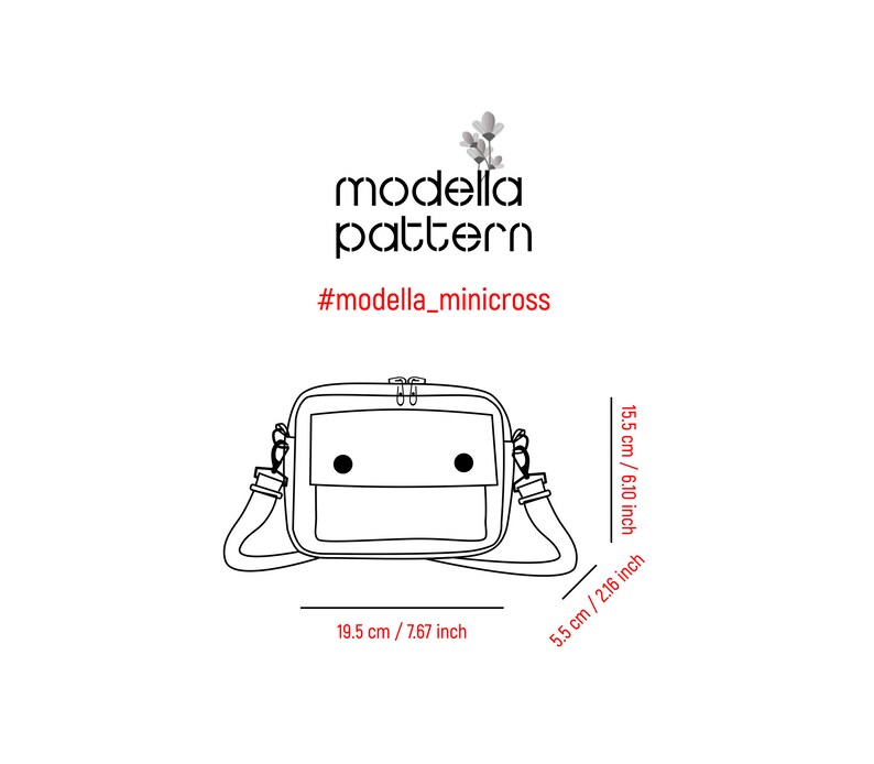Mini Cross Bag Pattern Cross Bag With Pockets Canvas Tote Bag Digital ...