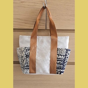 Mini Tote Bag Pattern , Tote Bag With Pockets , Canvas Tote Bag ...