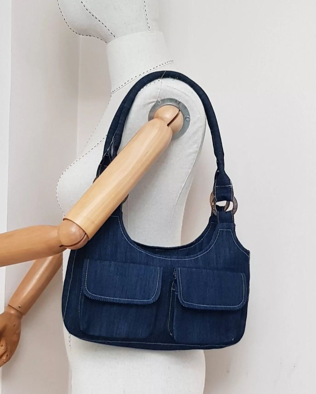 Grace Shoulder Bag Pattern , Canvas Bag With Pockets ,canvas Totebag ...