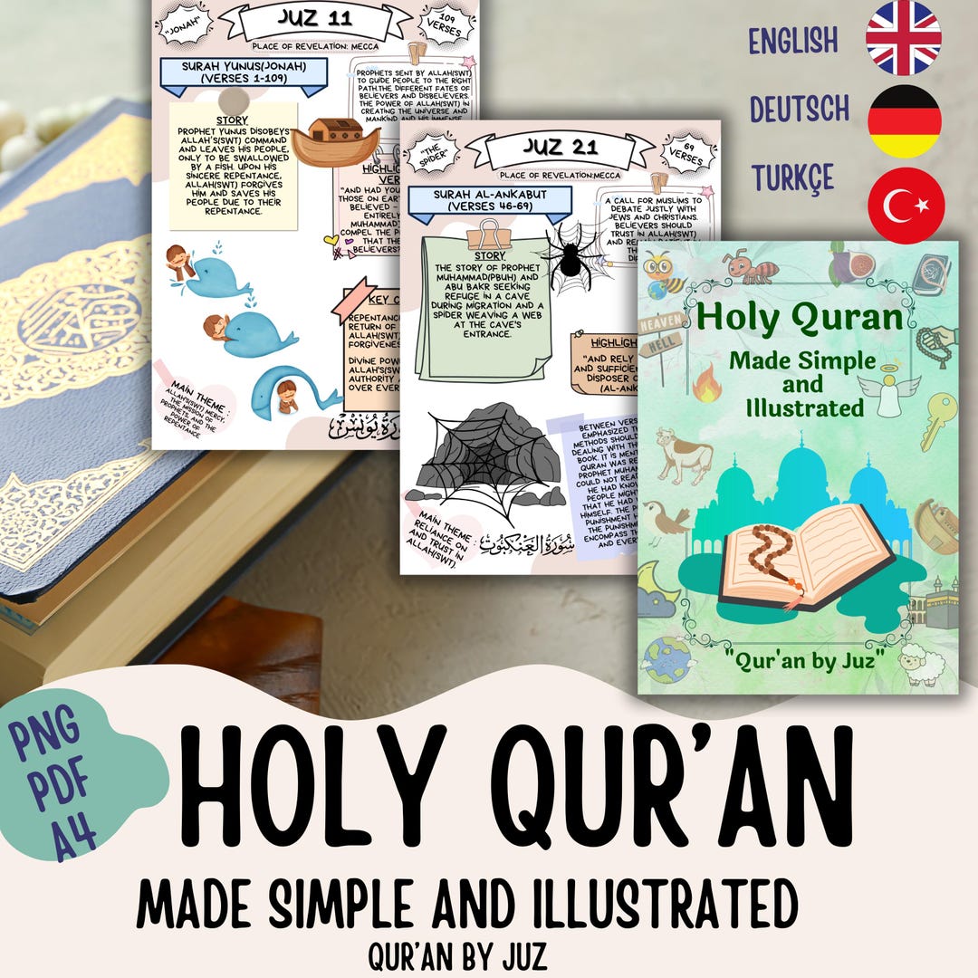 Quran Guide for Kids / Easy to Use Quran Study /holy Qur’an Guide ...
