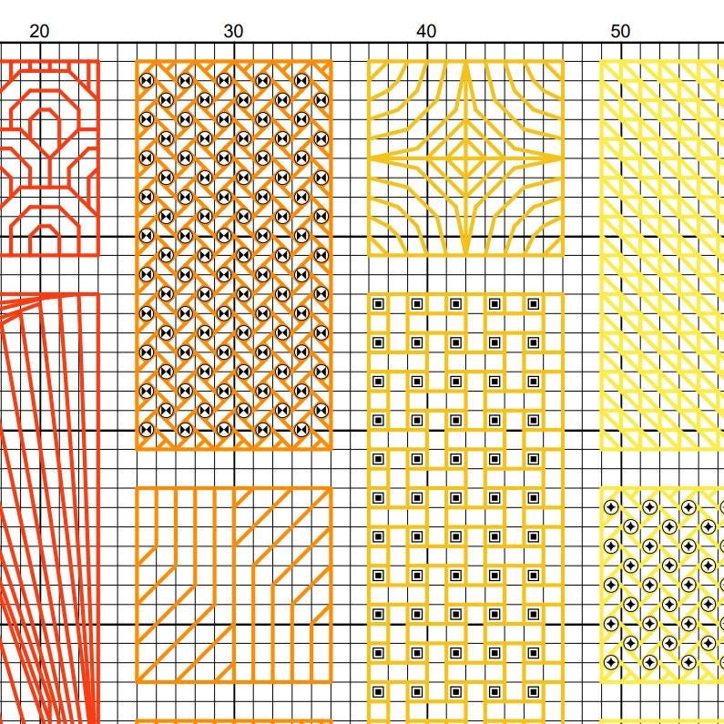 Rainbow Blackwork Embroidery PDF Pattern - Etsy